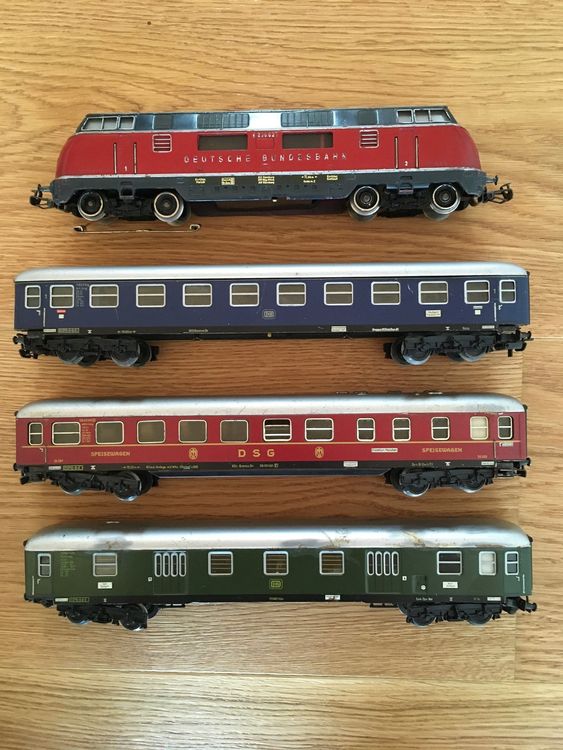 Märklin HO DB-Schnellzugset 3121 OVP mit Lok 3021 V200 (Gebraucht) in ...