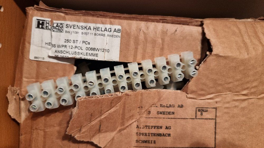 250 Stk. 12 Pol Anschlussklemmen , NEU | Kaufen auf Ricardo