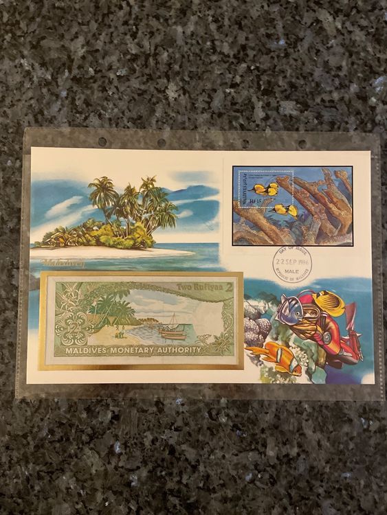 Banknotenbrief Malediven (Neu (gemäss Beschreibung)) in Schlossrued für CHF 6 – mit Lieferung ...
