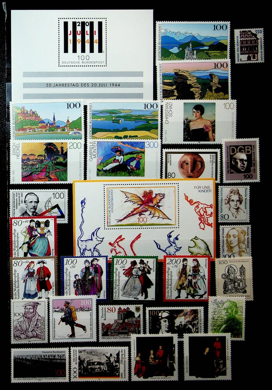 ALLEMAGNE RFA TIMBRES NEUFS** 1994 2e PARTIE / S76 (Neuf (Voir description)) à Estavayer-le-Lac ...