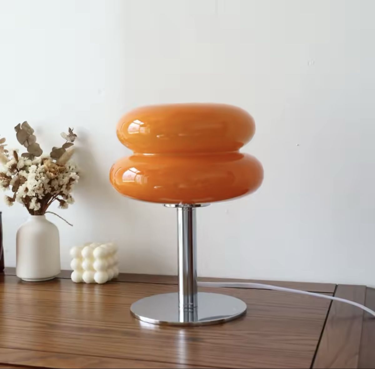 Orange Glas Tischlampe, Pilz Design, 70er Jahre Stil (Neu (gemäss ...