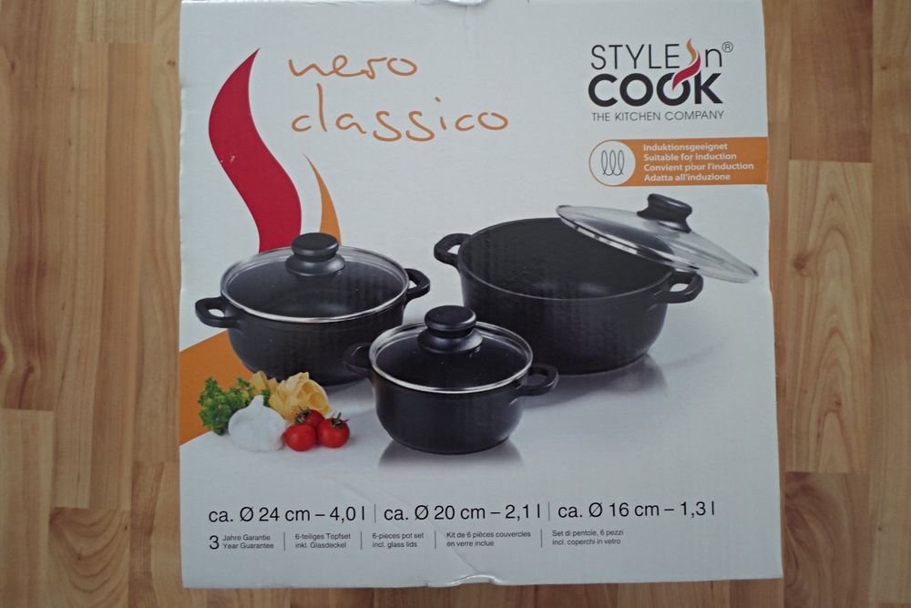 Kochtopf Set 6-teilig aus geschmiedetem Alu gratis Lieferung (Neu und originalverpackt) in ...