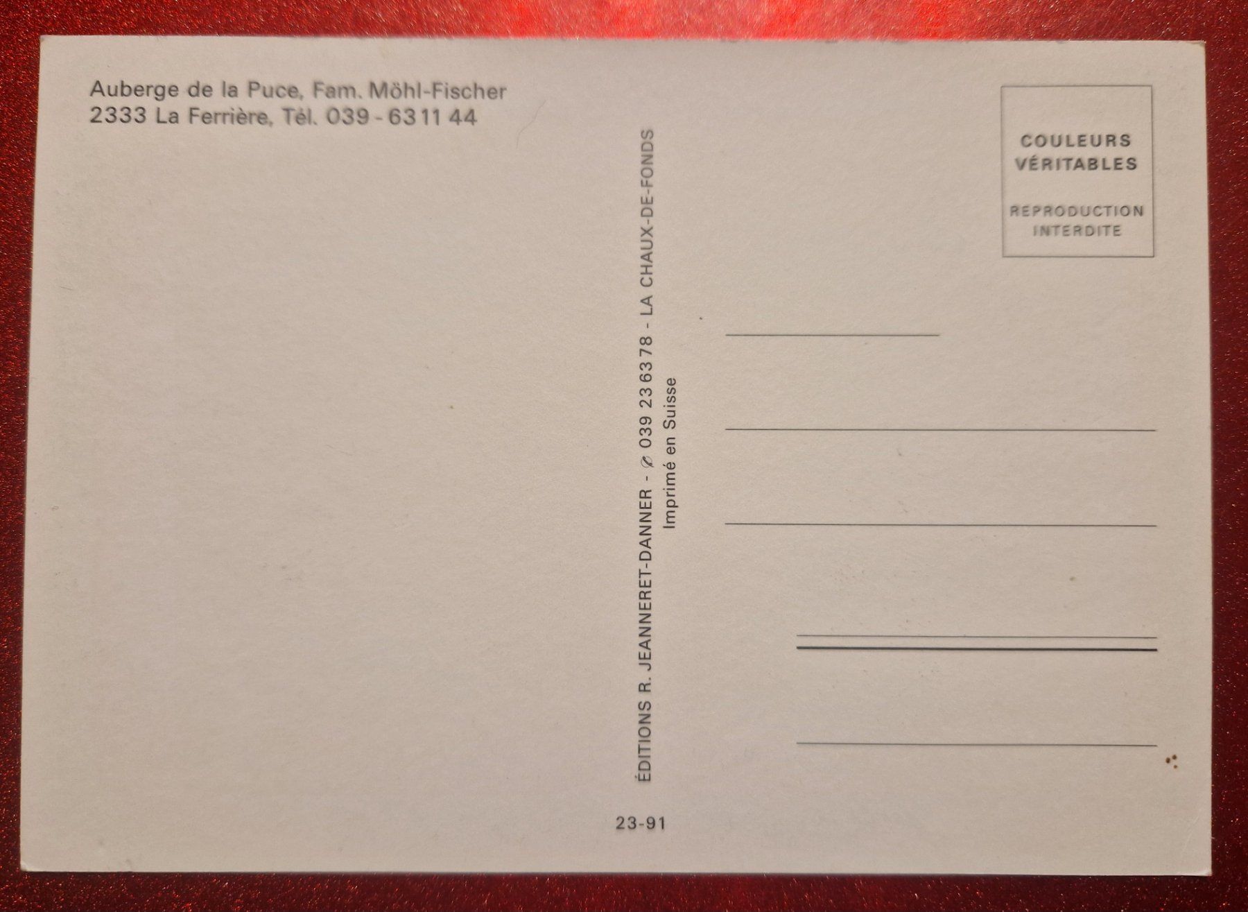 Auberge de la Puce, La Ferrière alt (Neu (gemäss Beschreibung)) in ...