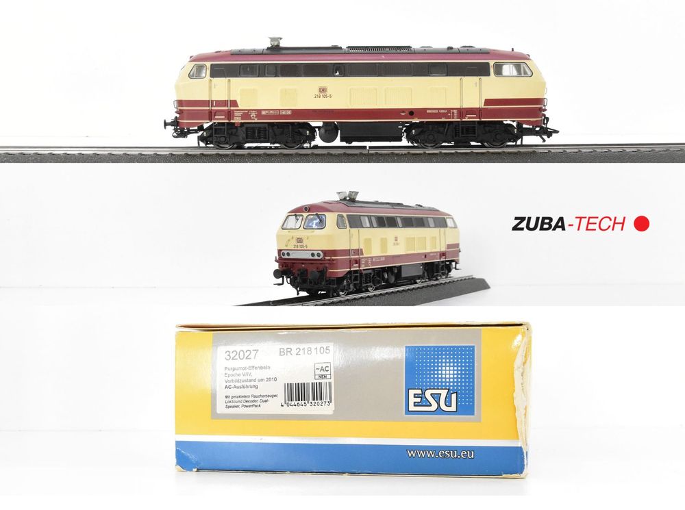 ESU 32027 Diesellok BR 218 DB H0 WS Digital mit OVP (Gebraucht) in für ...