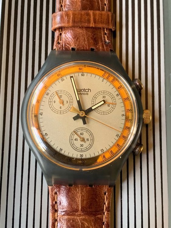 Swatch *CHRONO*GOLDFINGER*SCM100*NEU Ungetragen*1991 (Neu und originalverpackt) in Schaffhausen ...