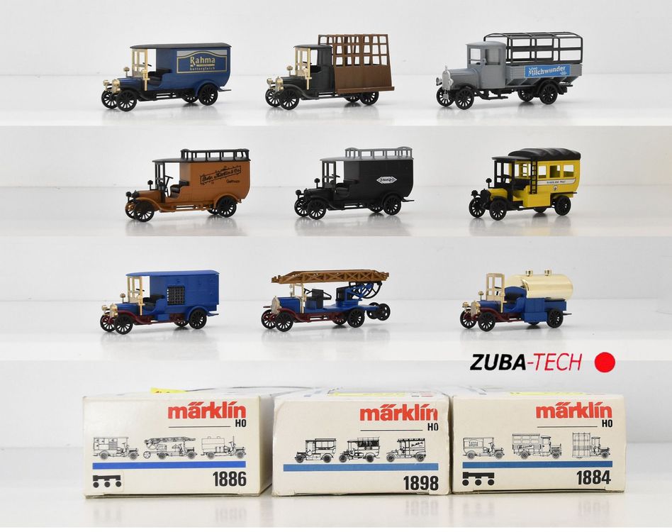 Märklin 1886/1898/1884 Oldtimer Lastwagen H0 mit OVP (Gebraucht) in für ...