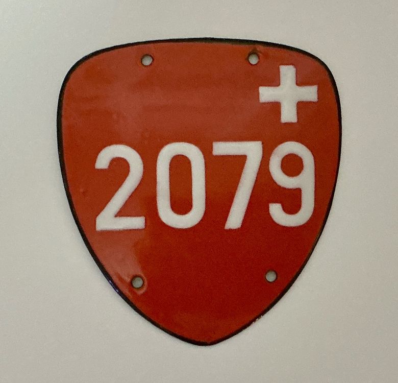 Velonummer Schwyz 1912 Top Zustand, echte Rarität (Gebraucht) in ...