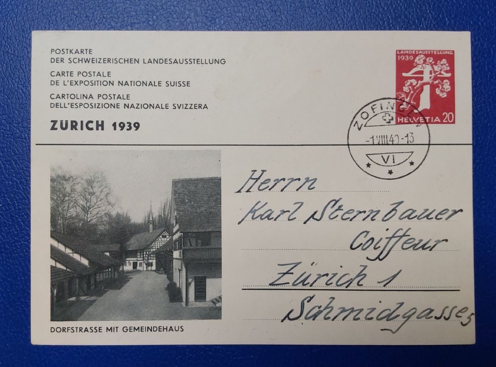 Postkarte Landesausstellung 1939 Zürich, sehr sauber | Kaufen auf Ricardo