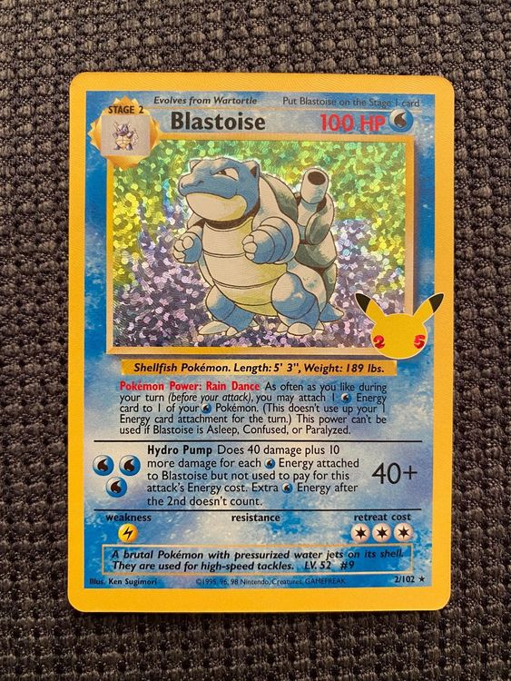 Blastoise Celebrations 25th | Kaufen auf Ricardo