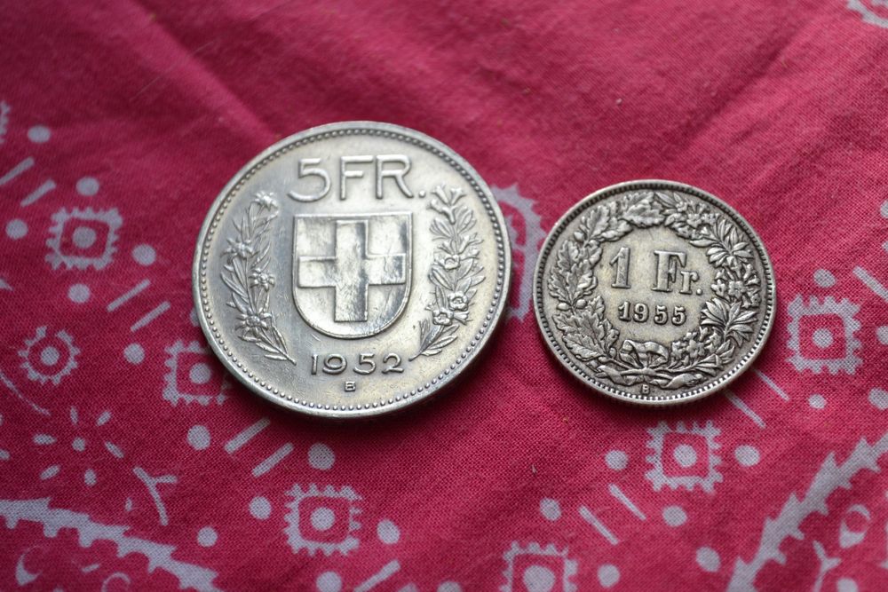 5 Francs 1952 & 1 Fr 1955 | Kaufen auf Ricardo