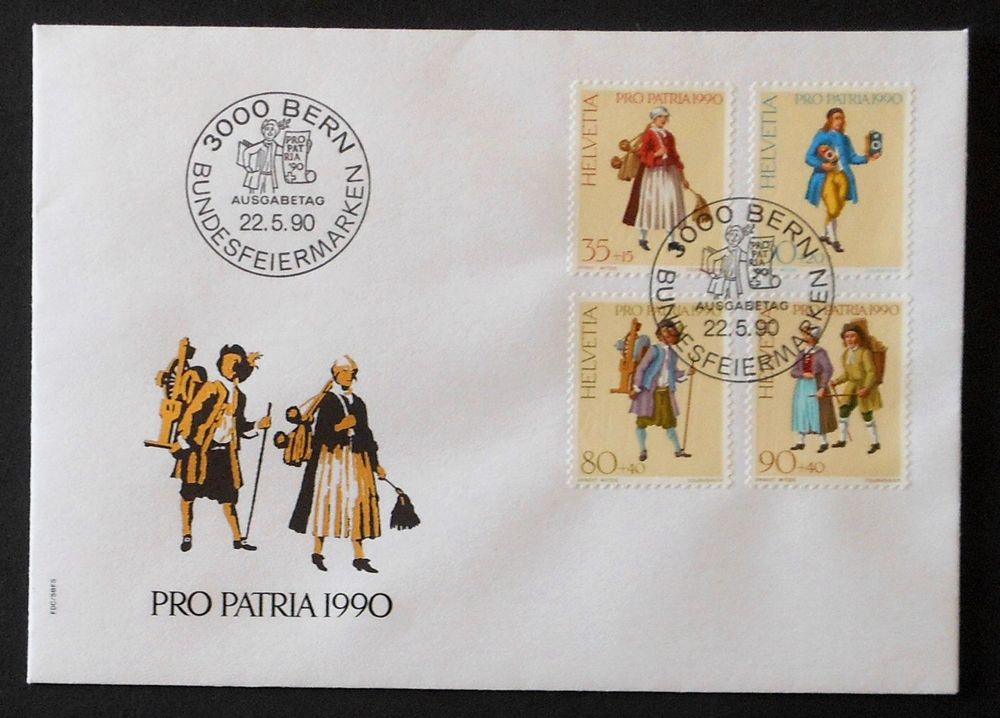 PRO-PATRIA 1990 : FDC SERIE COMPLETE | Kaufen auf Ricardo
