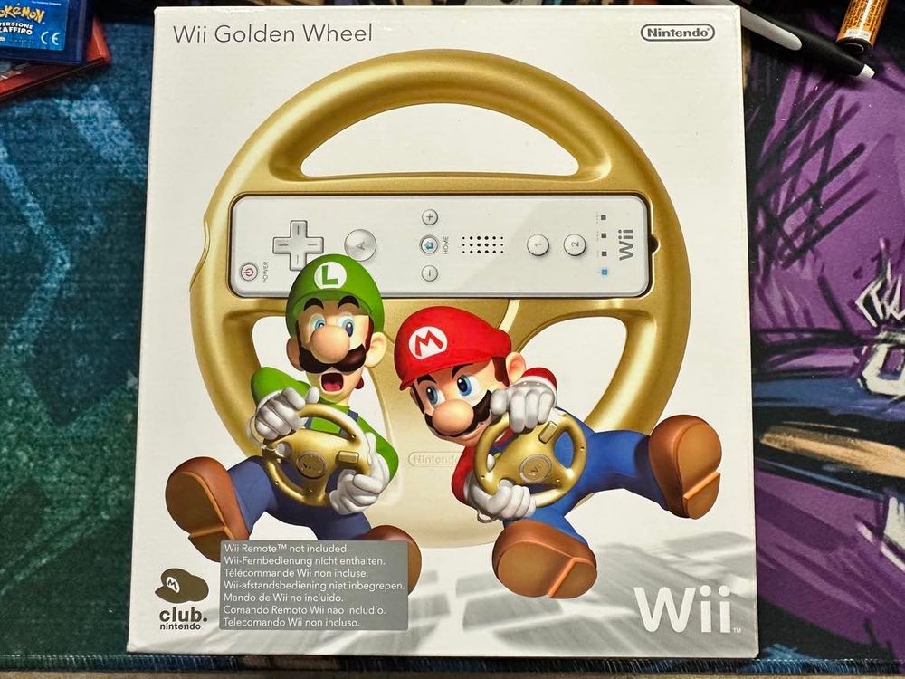 Nintendo Wii Golden Wheel Nintendo Club Limited Edition | Kaufen auf ...