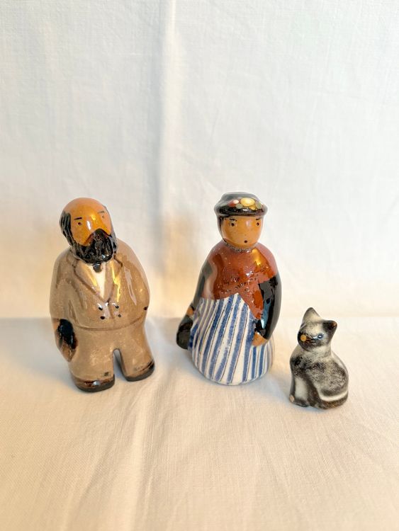 Original Gelzer Figuren: Bauer, Bäuerin und Katze (Gebraucht) in Muri b ...