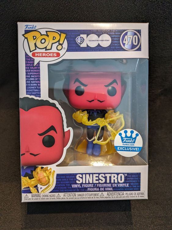 Funko Pop! Warner Bros. - Sinestro #470 (Neu und originalverpackt) in ...