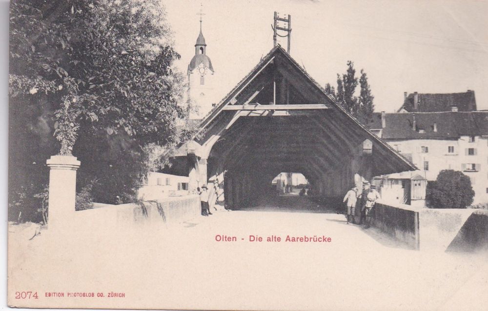 OLTEN, die alte Aarebrücke, um 1905 (D6 | Kaufen auf Ricardo
