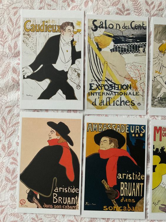 10 AK, Kunstkarten, Plakate von Henri de Toulouse-Lautrec (Gebraucht ...