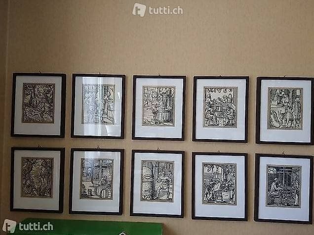 10 Stände- / Berufs-Bilder, gemäss BUCH, UNIKAT! Wie neu! (Neu (gemäss ...