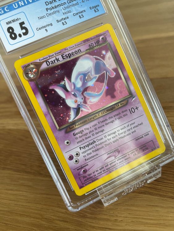 Dark Espeon Holo Unlimited Neo Destiny CGC 8.5 NM | Kaufen auf Ricardo