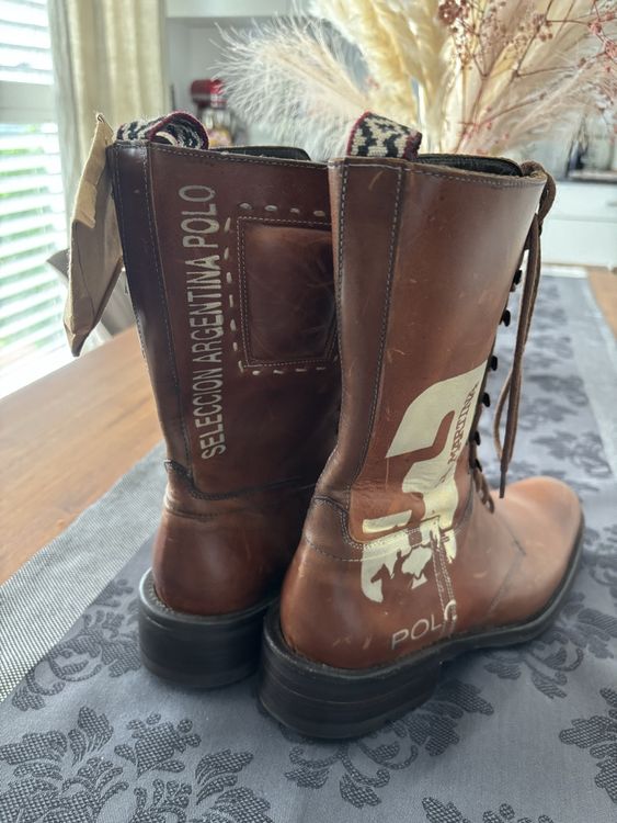 La Martina Polo Player Boots, Size 39, Brown Leather 🐴 (Neuf (Voir ...