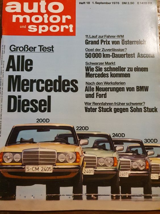 AMS 18/76 Mercedes 200 220 240 300 D Ford Bronco Ascona xx | Kaufen auf ...