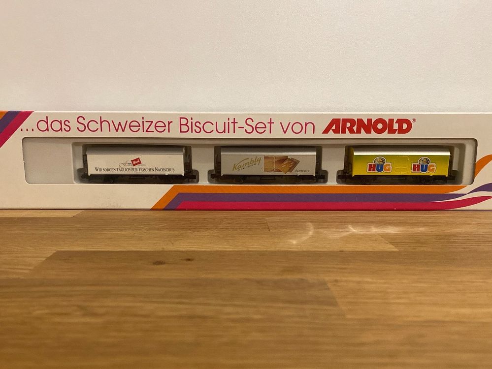 Arnold 0258 Güterwagen Biscuit Set Neu Und Originalverpackt In