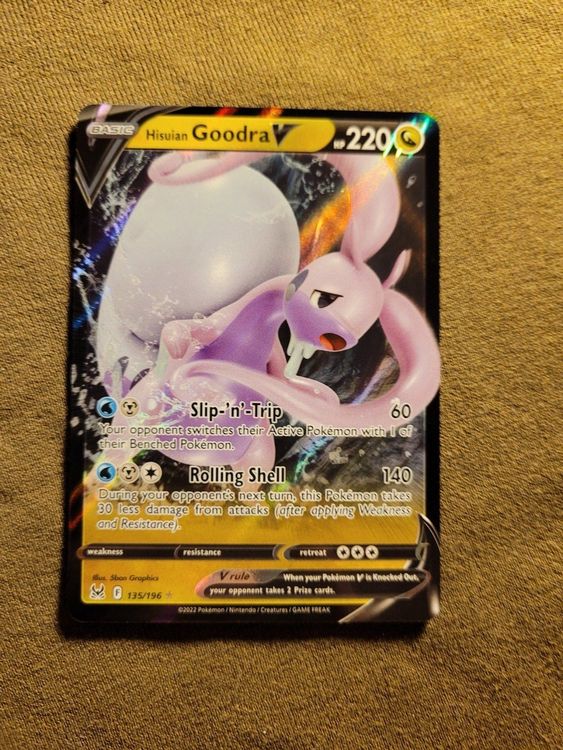 Hisuian Goodra V 135/196 (EN) - Pokémon TCG (Gebraucht) in Grindelwald ...