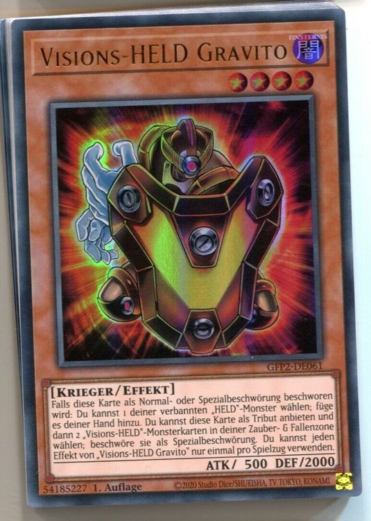 Yu-GI-OH Visions Held Gravito Ultra Rare GFP2-DE061 (Neu und ...