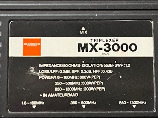 Diamond Triplexer MX-3000 (Gebraucht) in Adliswil für CHF 25 – mit ...