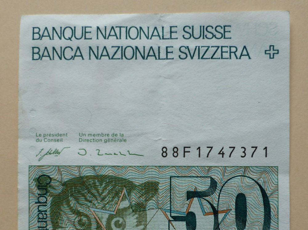 CH / Suisse - 10 frs, 20frs, 50 frs Banknoten - kursgültige (Neuf (Voir ...