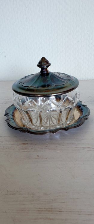 Zuckerdose Kristall & Wellner Alpacca | Kaufen auf Ricardo