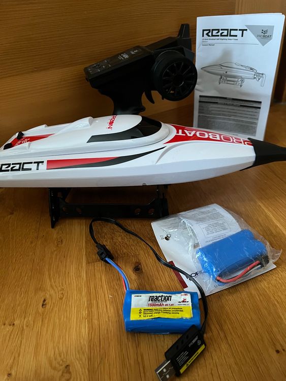ferngesteuertes Schnellboot, RC ProBoat React (Neu (gemäss Beschreibung ...