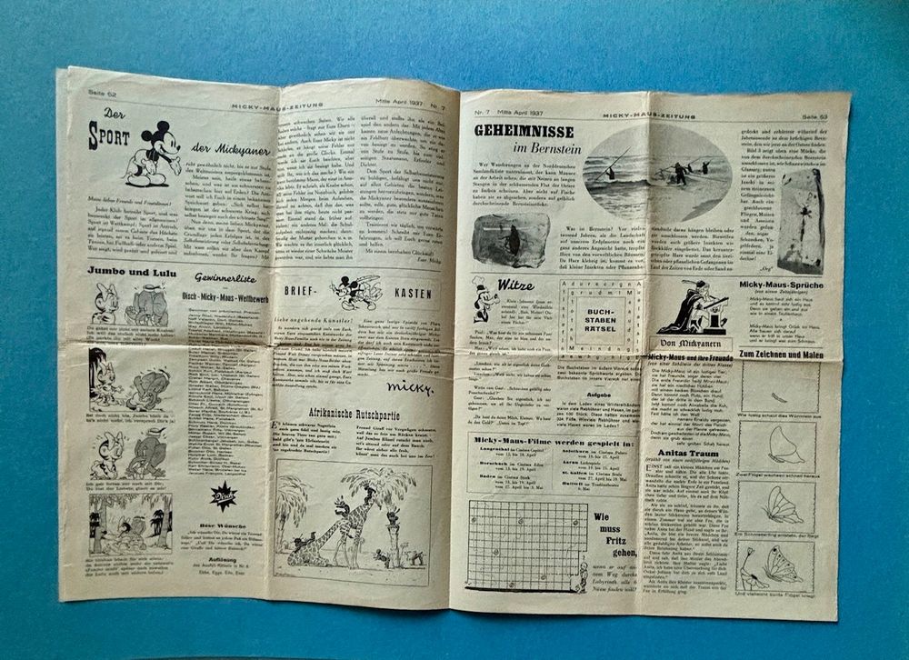 Original Micky Maus Zeitung Nr. 7 (Bollmann Verlag Zürich) | Kaufen auf Ricardo
