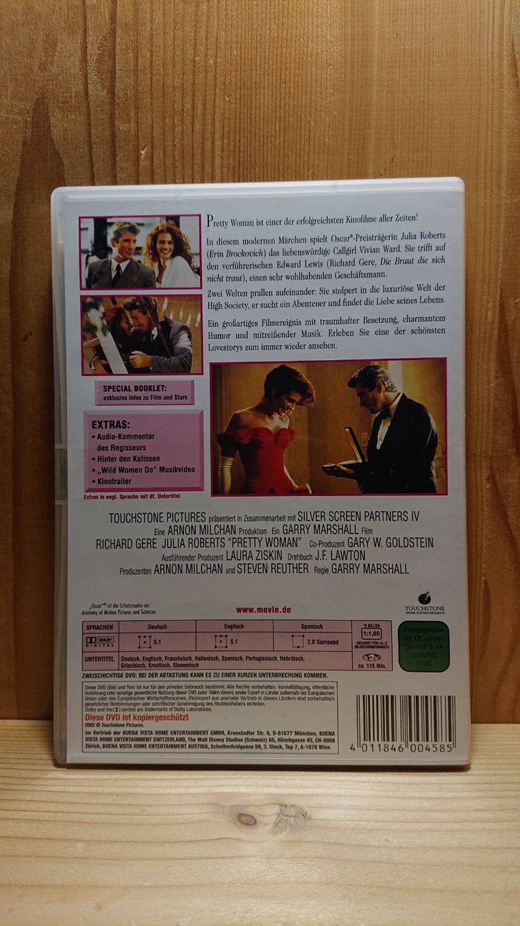 PRETTY WOMAN DVD mit Richard Gere und Julia Roberts (Gebraucht) in ...