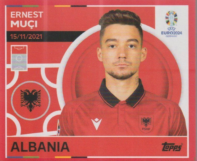 EURO 2024 Topps sticker ALBANIA ALB 19 MUCI (Neu (gemäss Beschreibung ...