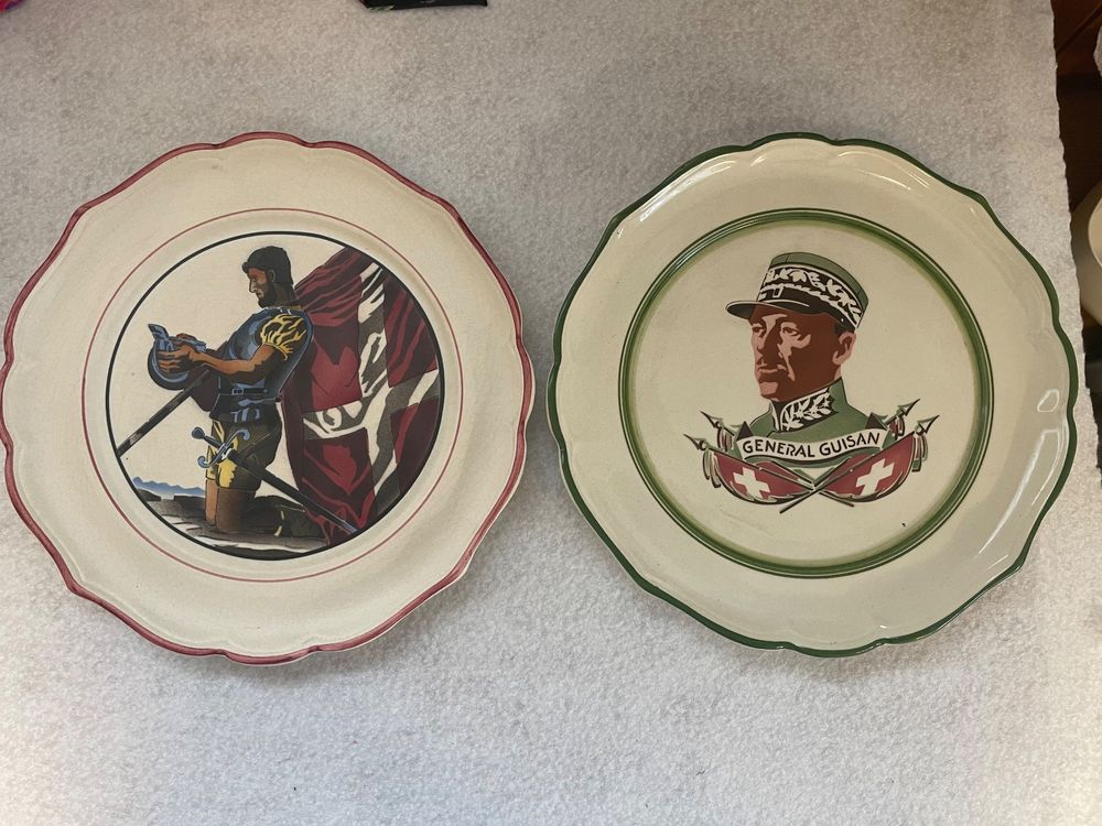 2 Wandteller General Guisan u.a. | Kaufen auf Ricardo