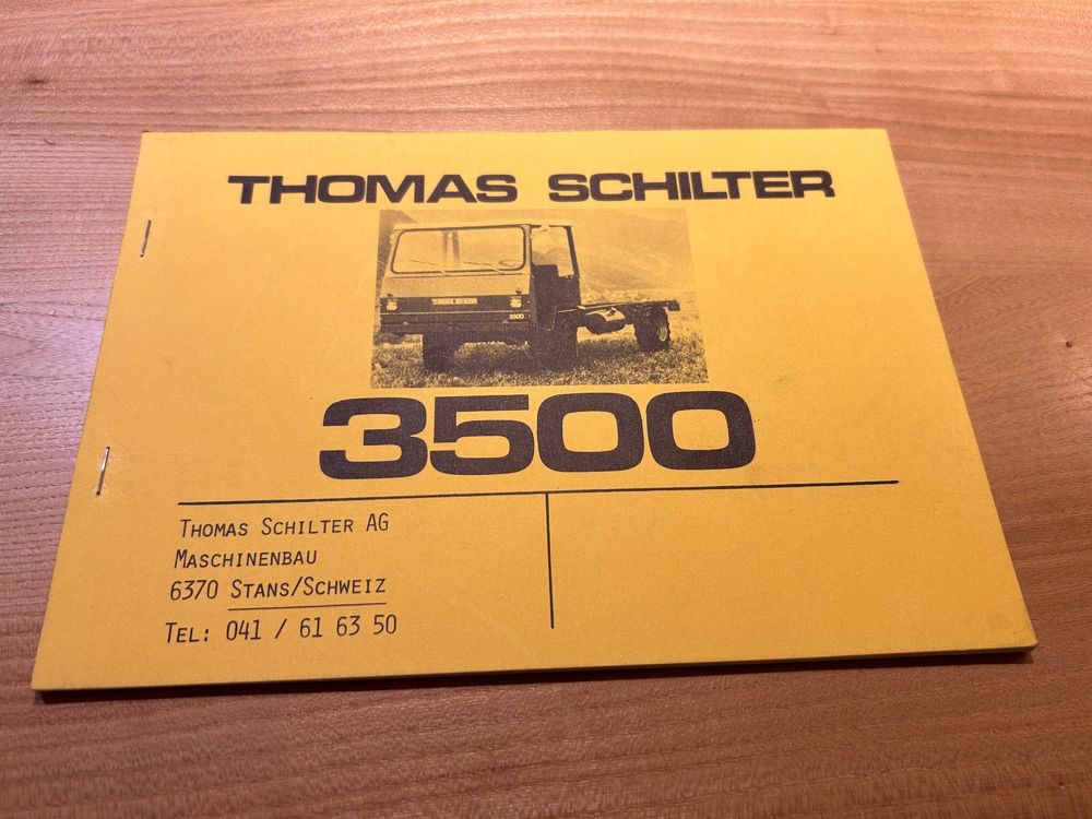 Thomas Schilter 3500 Anleitung (Gebraucht) in für CHF 22 – mit ...