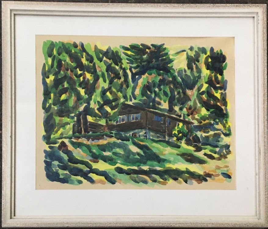Chalet Aquarell unleserlich Signiert (Gebraucht) in Root für CHF 5 – mit Lieferung auf Ricardo ...
