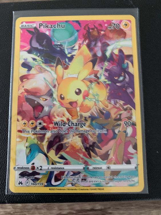 Pokemon Crown Zenith Pikachu Holo secret rare 160/159 EN (Neu (gemäss ...