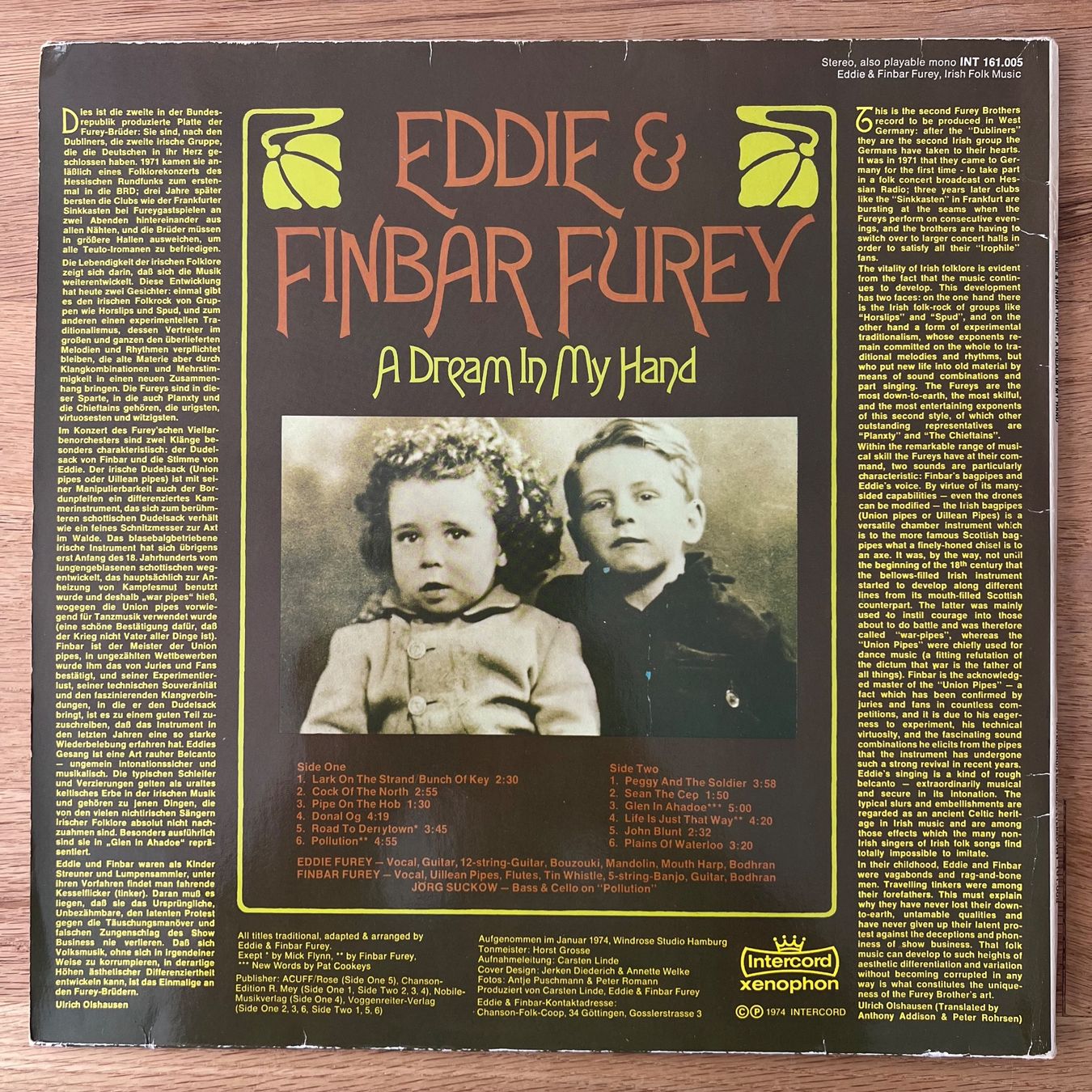 Eddie & Finbar Furey - A Dream In My Hand / D-Press. 1976 (Gebraucht ...