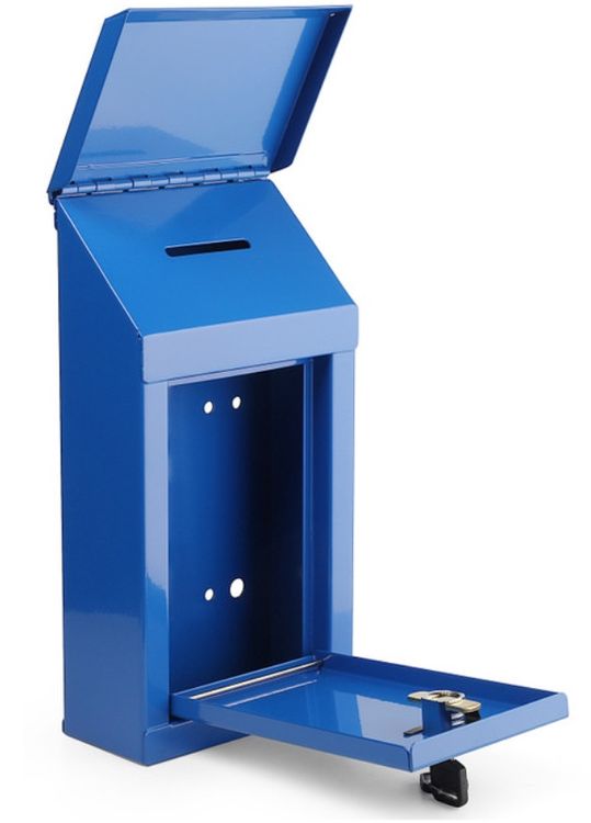 Spendenbox aus Metall, zur Wandmontage, wasserdicht (Neu und ...