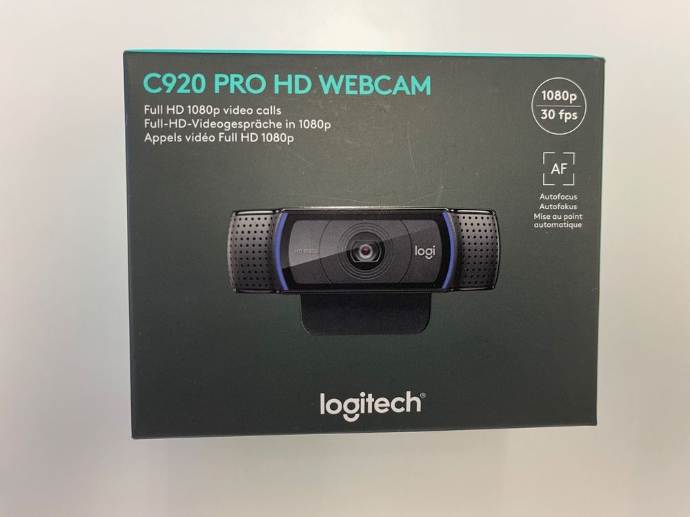 Logitech C920 PRO HD WEBCAM NEU AB 1FR! (Neu und originalverpackt) in ...