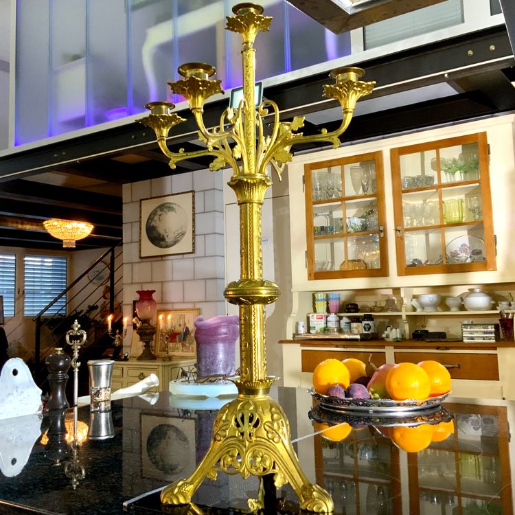 JUGENDSTIL XL ALTAR KERZENLEUCHTER BRONZE FRANKREICH UM 1900 (Gebraucht) in Biglen für CHF 81 ...