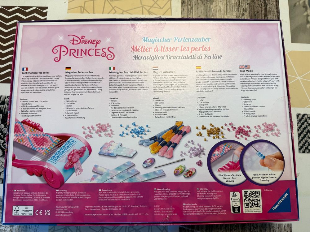 Disney Princess Perlen Webrahmen Armband Basteln Set (Gebraucht) in ...