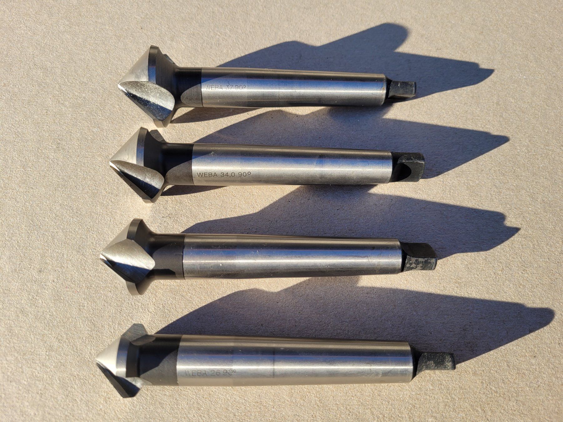 WEBA Senkbohrer Senker Dreilippen HSS 90° Bohrer Metall MK 2 (Gebraucht ...