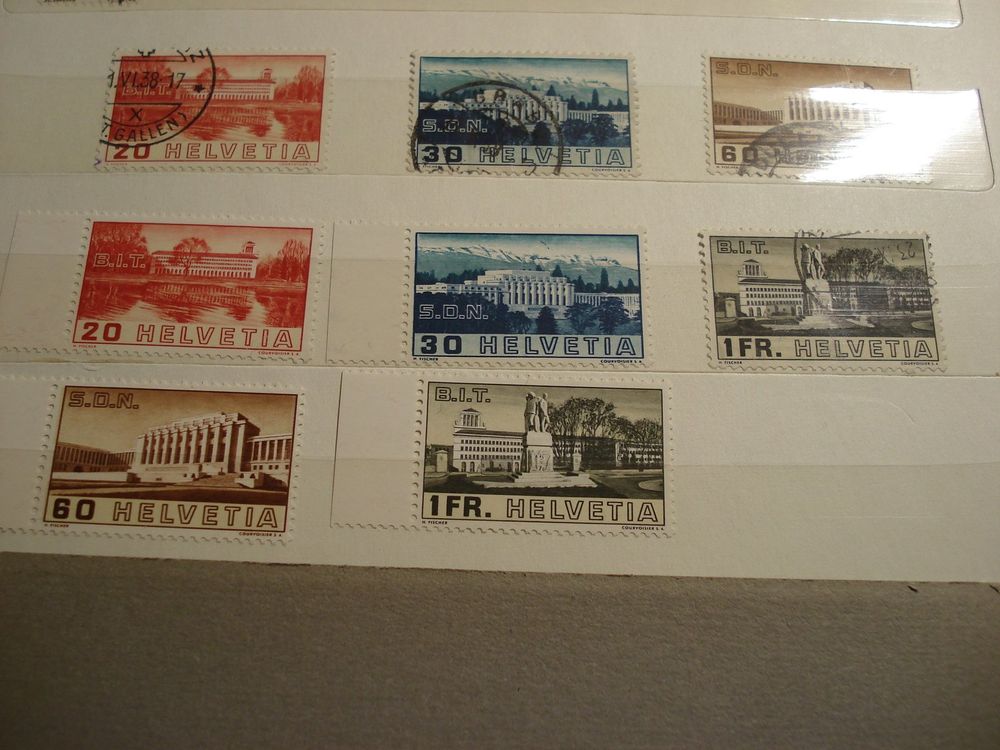 Satz 1938, Gebäude des Völkerbundes * und o (Gebraucht) in Niederwil AG für CHF 1.8 – mit ...