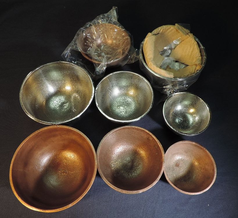 9er Set Deko-Schalen aus Metall, Kupfer und Silber Optik (Neu (gemäss ...