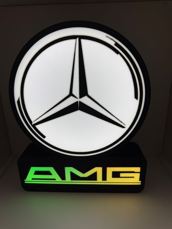 Lightbox lampe led Mercedes AMG rechargeable (Neu (gemäss Beschreibung ...