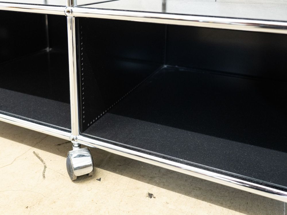 USM Haller Lowboard - auf Rollen, schwarz - Ref. 05/44 (Gebraucht) in ...