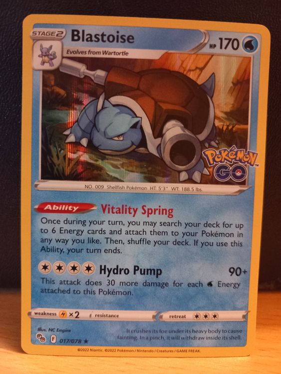 Blastoise Pokemon go Holo (Gebraucht) in Salavaux für CHF 1 – mit ...