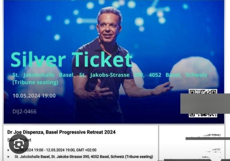 Dr Joe Dispenza Silver Ticket | Kaufen auf Ricardo